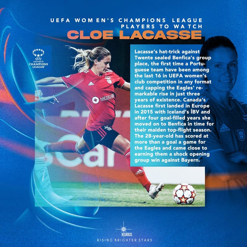 Press: Cloe Lacasse in UEFA - KSirius