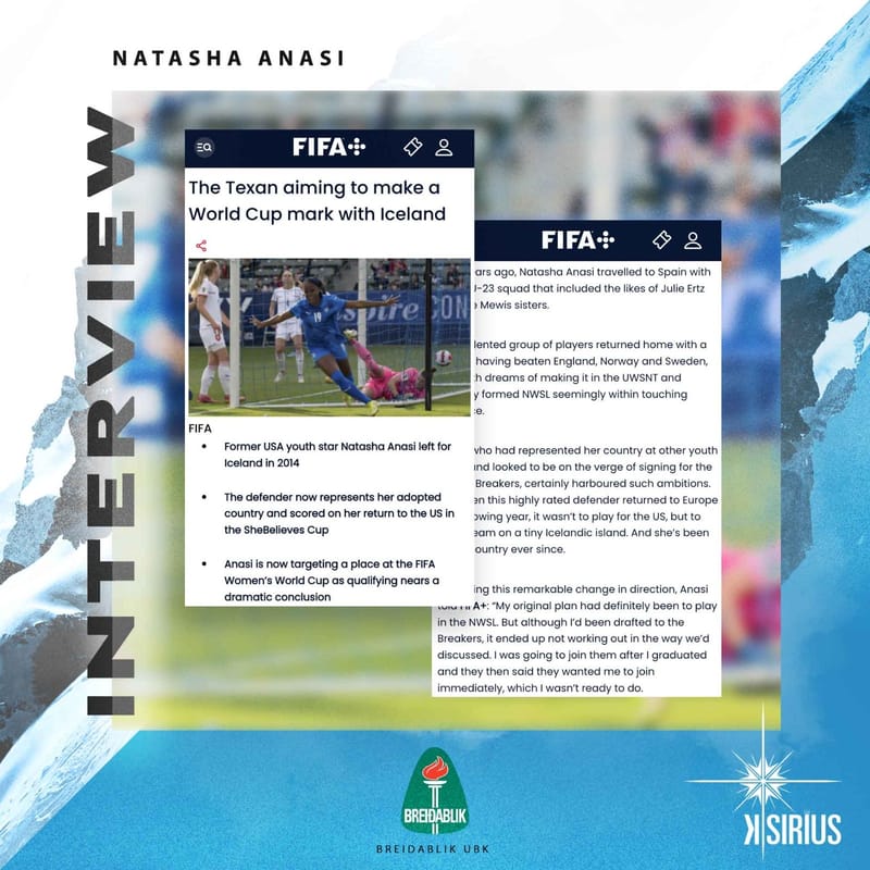 Interview: Natasha Anasi (Breidablik UBK) - KSirius