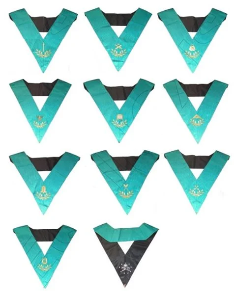 Kit blue lodge officers 10 collars