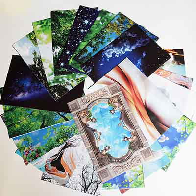 UV print #4011 translucent stretch ceiling film samples - Shanghai ...