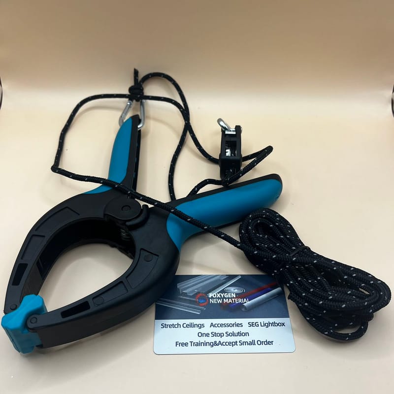 Stretch Ceiling Suspended tools corner clamps (crocodile clips ...