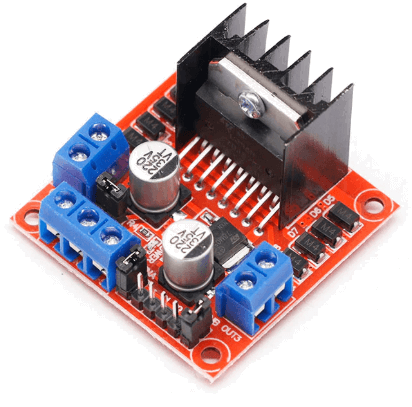 L298 Module Red Board (Dual H-bridge motor driver using L298N) - AT ...