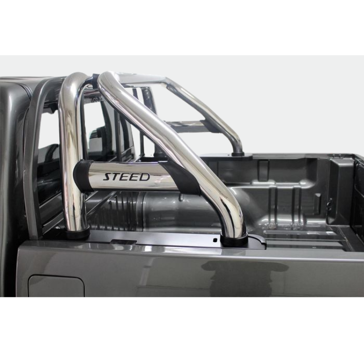 GWM Steed 5 Stainless Steel Roll Bar Silver/Black - TOWRITE