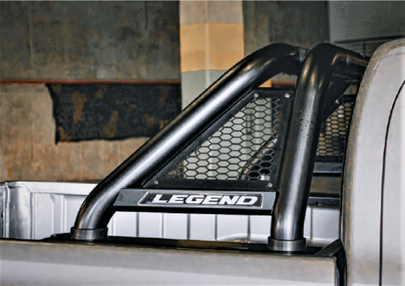 Toyota Hilux Legend Stainless Steel Roll Bar Silver/Black - TOWRITE