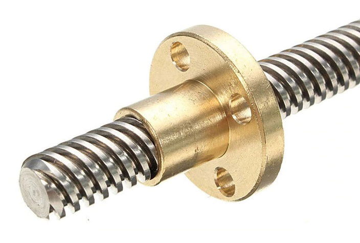 8mm Acme threaded Rod Stainless steel Leadscrew+T8 Nut 400mm - DIGIKOM ...