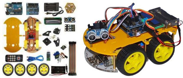Intelligent Bluetooth Tracking/ Obstacle Avoidance Car with LCD ...