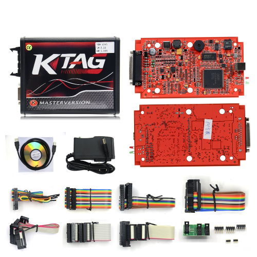 KTAG 2017 Firmware V7.020, ECU Programming Tool, Unlimited Token (RED ...