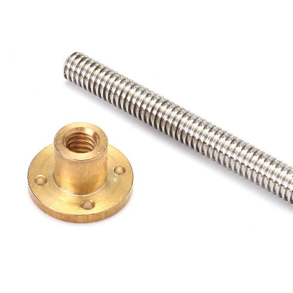 10mm Acme threaded Rod Stainless steel Leadscrew+T10 Nut 1010mm ...