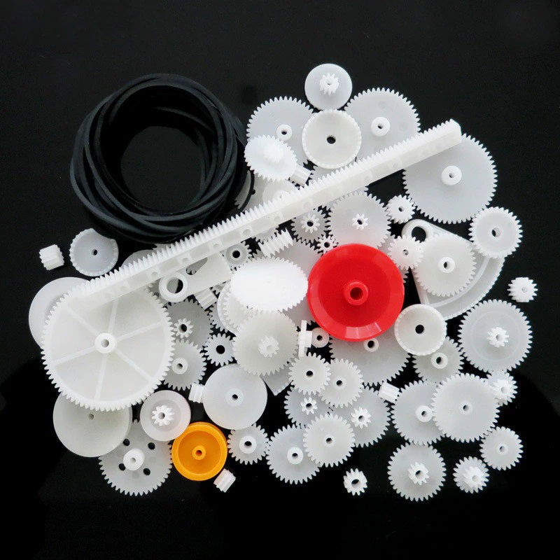 81PCS Gear Pack Set Gearbox Plastic Motor Gear Pack For Robot ...