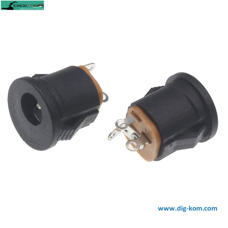 DC-012 Power Supply Jack Socket 5.5X2.1mm 180 Degree - DIGIKOM Electronics