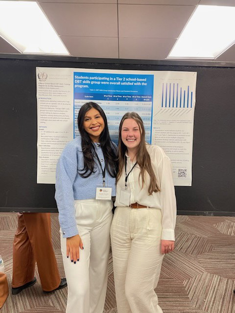 Jennifer Navarro and Emma Franklin at WPA 2024 - THE CARE LAB