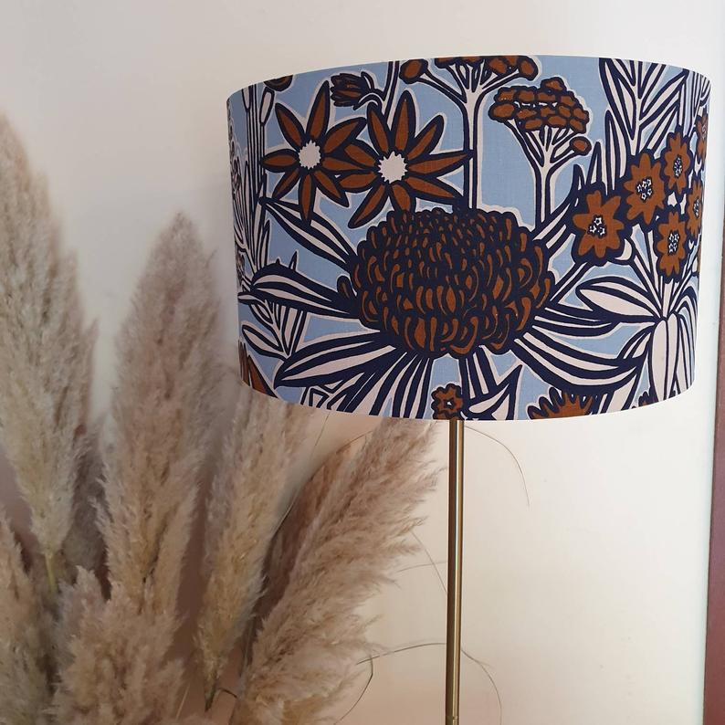 Screen Printed Fabrics - Livs Lamps - Custom Lampshade Maker