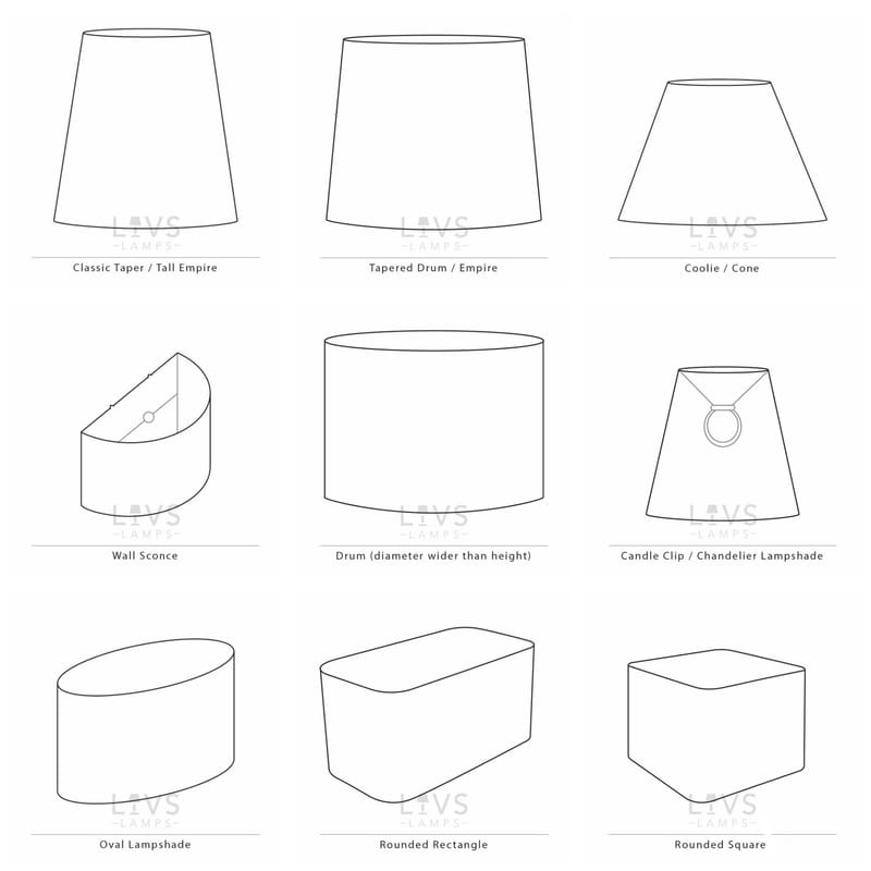 Custom Lampshades - Provide your Fabric - Livs Lamps - Custom Lampshade ...