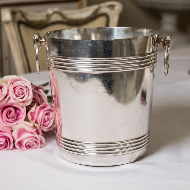 Silver-plated ice bucket - LANGFORDS SILVER SERVICES