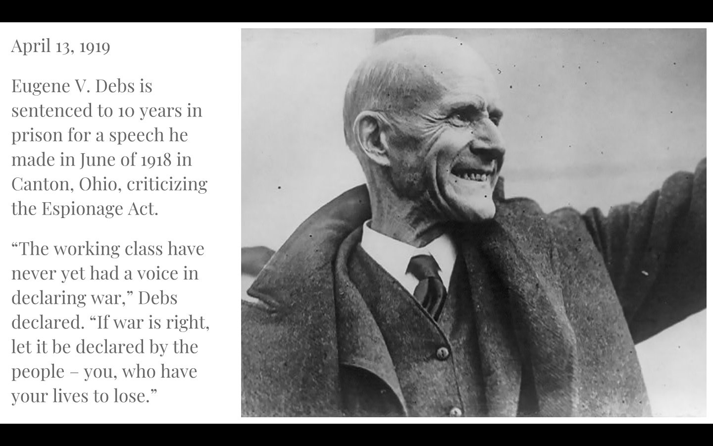 Espionage and Sedition Acts - Why Learn U.S. History?