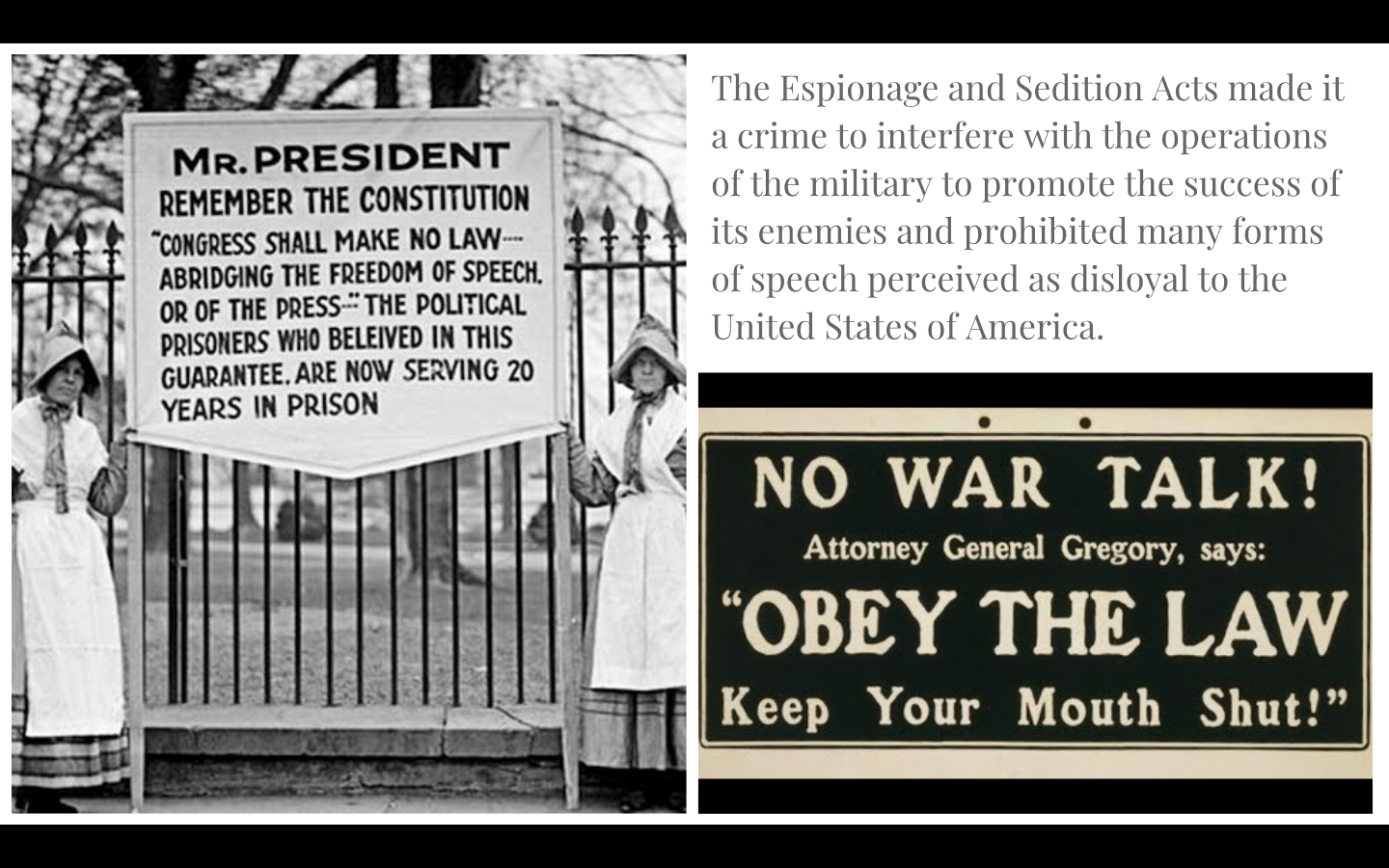 Espionage and Sedition Acts - Why Learn U.S. History?