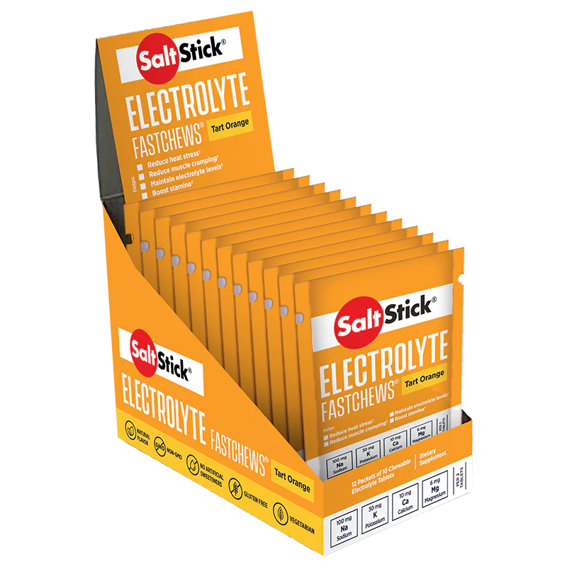 SaltStick FastChews c/10 c/12 pz Orange - Ulkom Outdoors