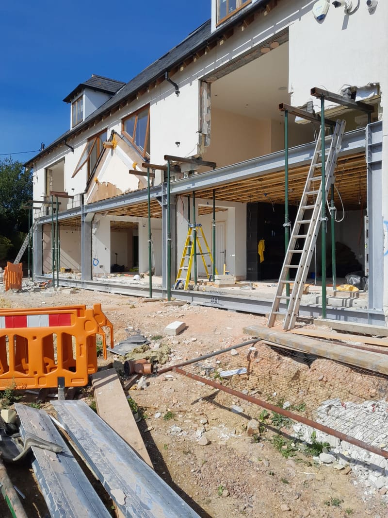 Complete removal of ground floor wall. Mid Devon - AO consulting ...