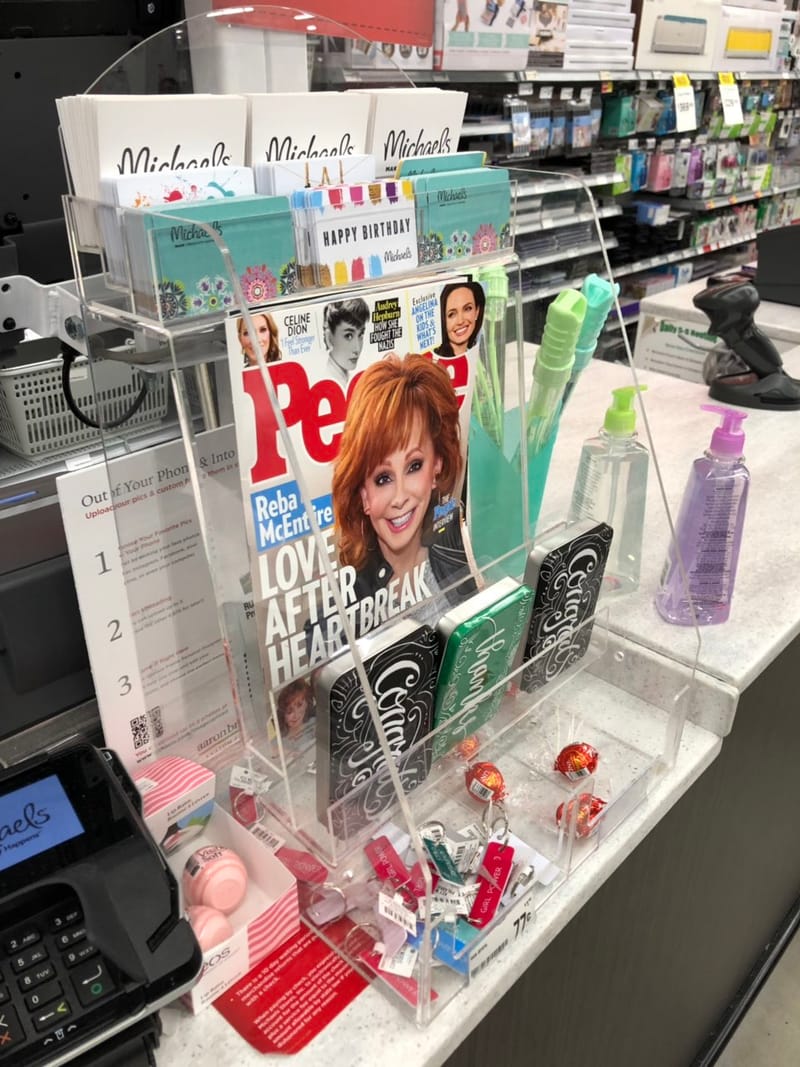 Clear Acrylic Point of Sales Display Stand - PlexiBoxes4u