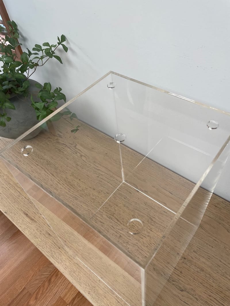 Plexiglass Laboratory Custom Cover with Laser Cut Holes - PlexiBoxes4u