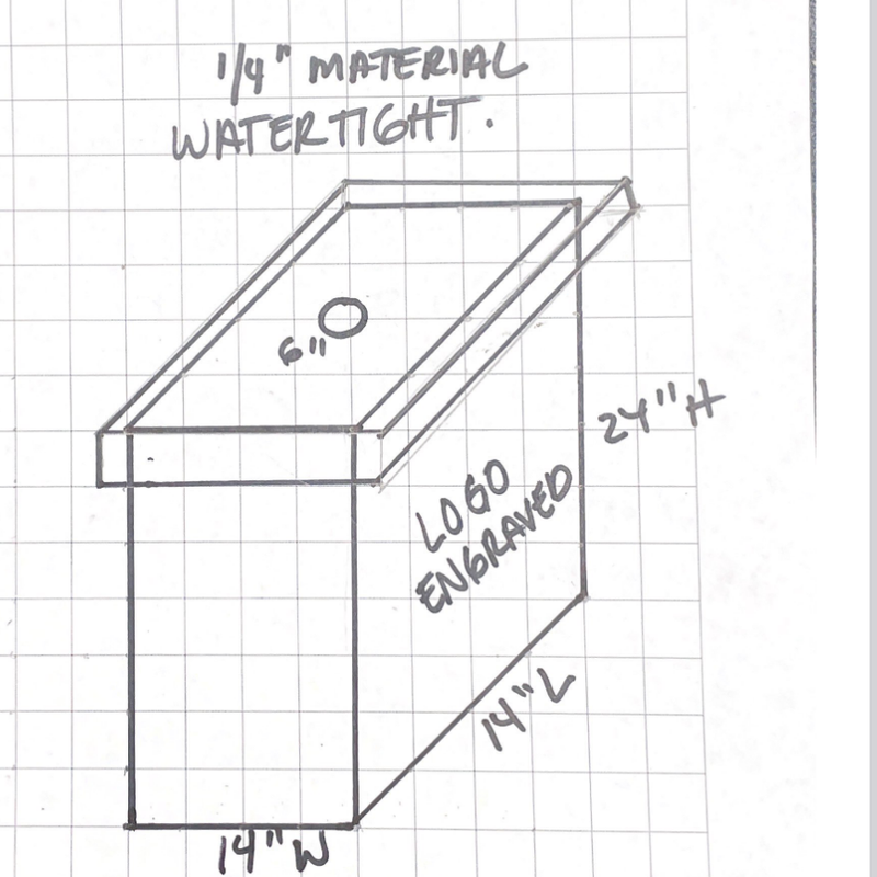 Watertight Acrylic Box with Shoebox Style Lid - PlexiBoxes4u