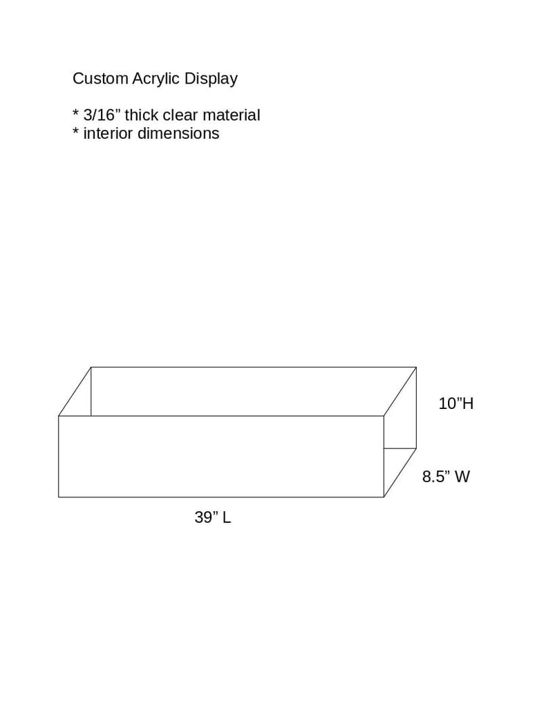 Custom Acrylic Display Box - PlexiBoxes4u