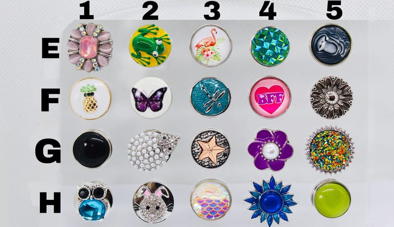 Standard Popper Buttons Set 1 - PopperSwop Jewellery & Accessories