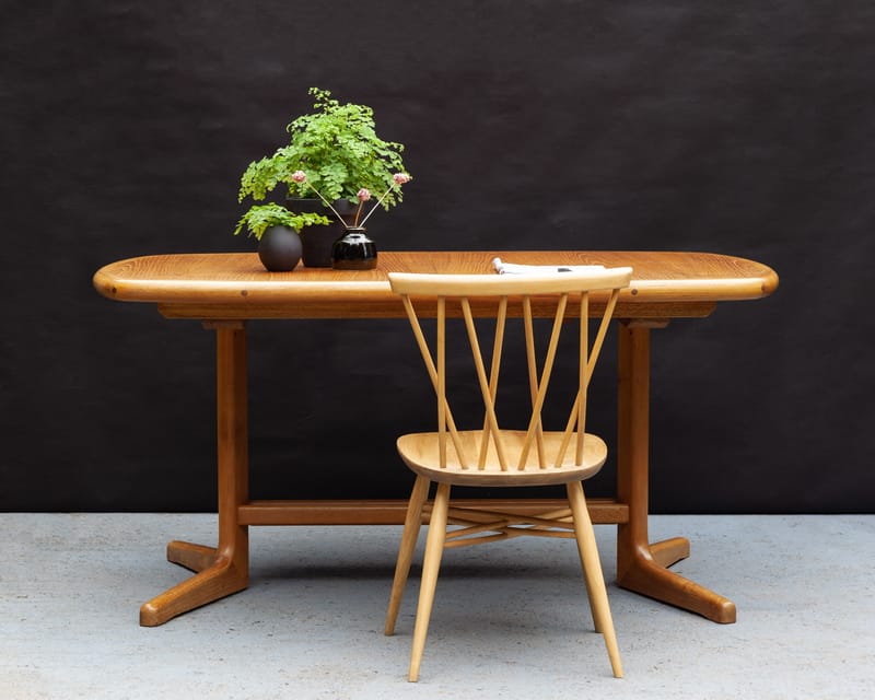 Mid Century Modern Extending Teak Dining Table by D Scan