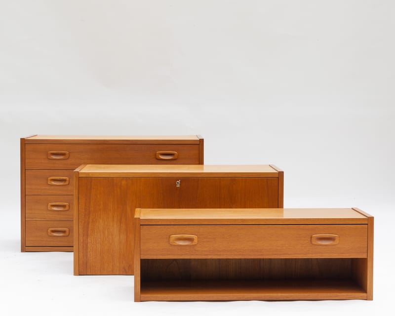 PS SYSTEM Danish Cabinets for Wall Unit