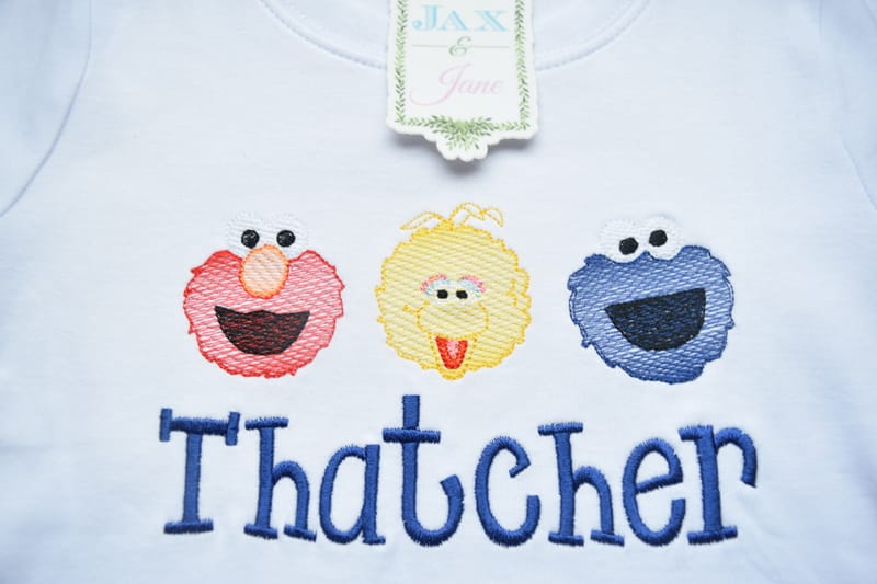 Sesame Street Sketch Design - Jax & Jane