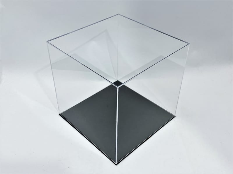Acrylic Display Boxes With Black Bases - Museum Boxes