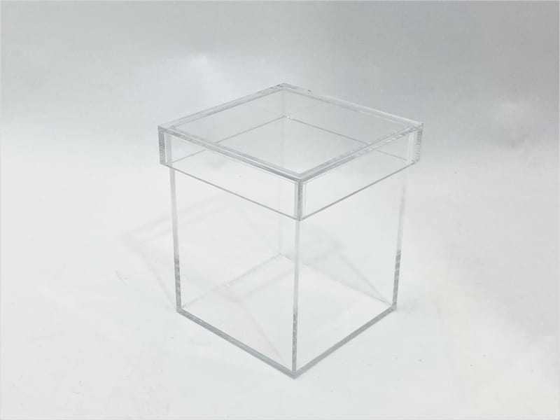 14" x 14" x 14" Clear Acrylic Box W/ Shoebox - Museum Boxes