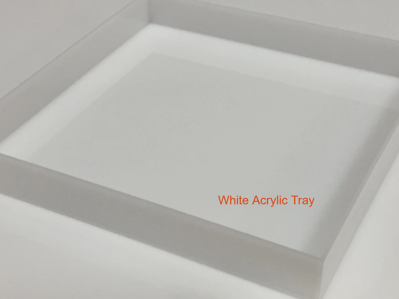 White Acrylic Display Trays - Museum Boxes