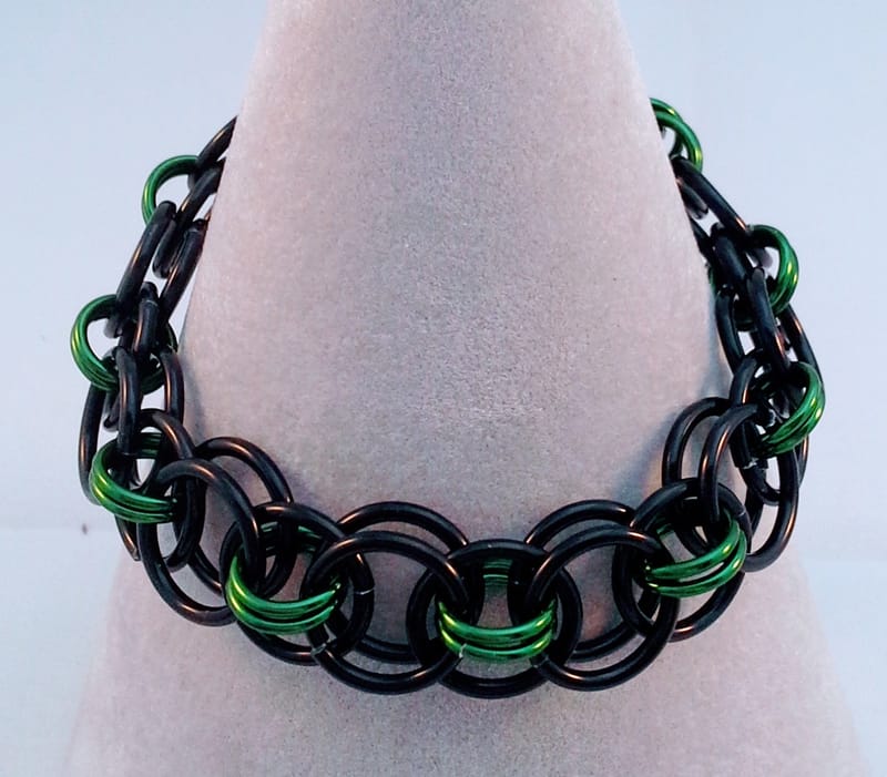 Black Ice Helm’s Weave Collection Handcrafted Design by ECR Jewellery
