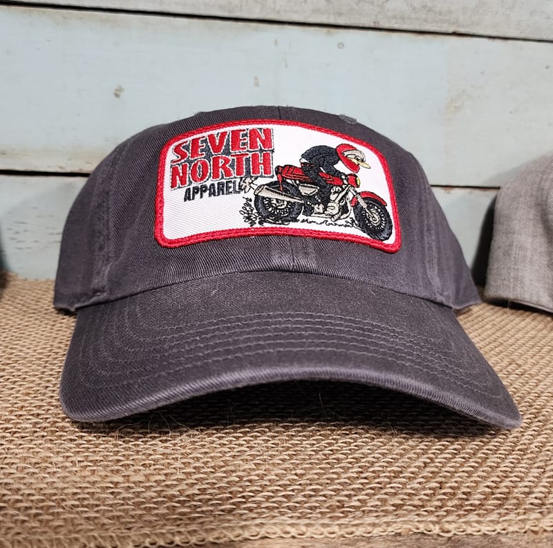 Solid Back Motorcycle Patch Hat - Seven North