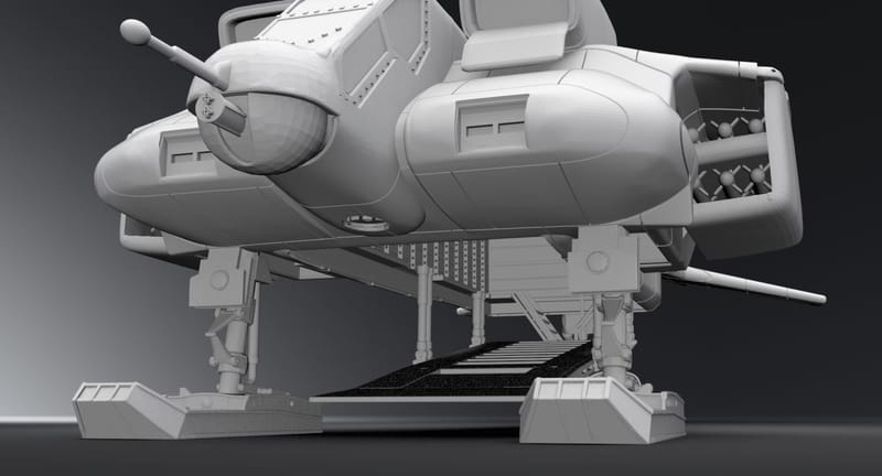 KIT;! ALIENS STUDIO SCALE DROP SHIP OPTION 1&2 OPEN WINGS CLOSED...