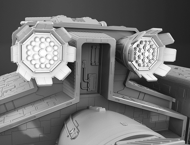 Corbelan heavy lifter ' Romulus ' 1/2 studio scale - CRAGGS MODELS