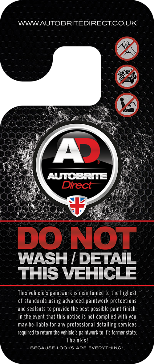 Autobrite Direct Do Not Wash This Car Mirror Hanging Sign ...