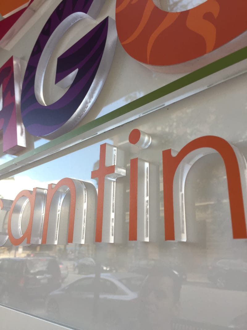 3D Wall Mounted Acrylic Letters w/ Silk Printing - Akrylix