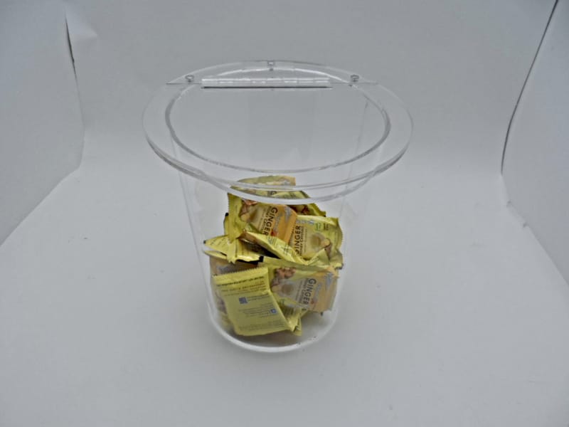 Custom Clear Acrylic Candy Dispenser Bin - Akrylix