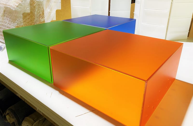 Bright Frosted Acrylic Fixtures - Akrylix