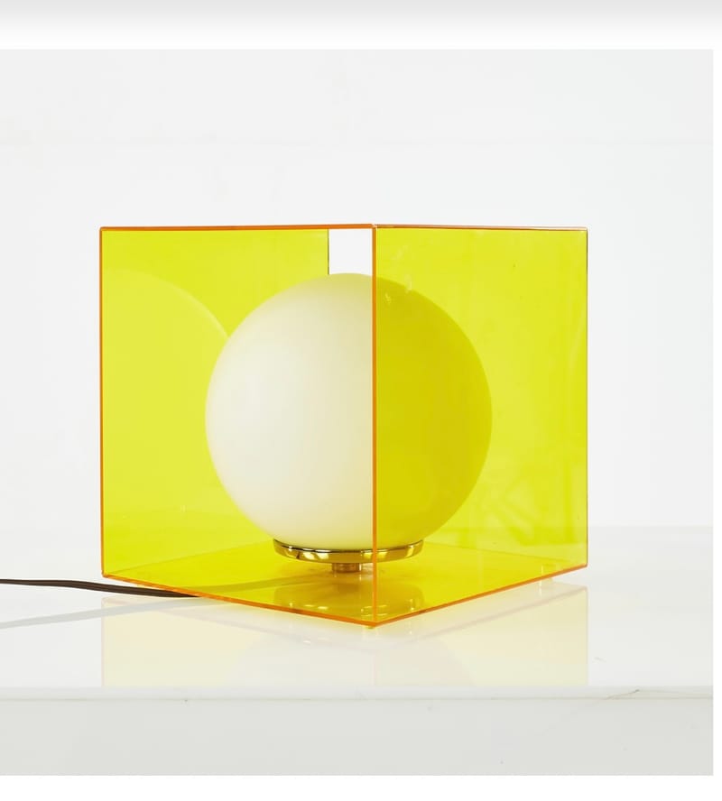 Custom Transparent Yellow Light Fixture - Akrylix