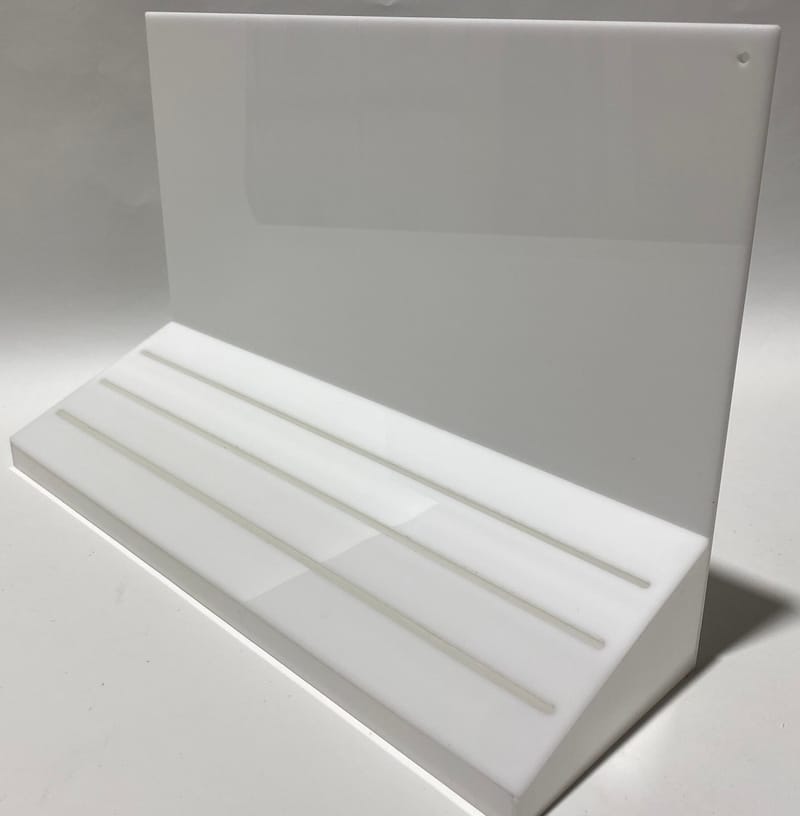Custom White Acrylic Product Display - Akrylix
