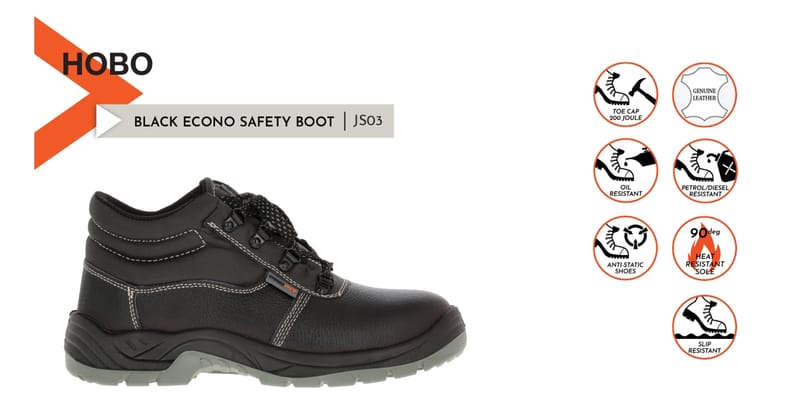 HOBO ECONO SAFETY BOOT - BUCLER INDUSTRIAL CLOTHING