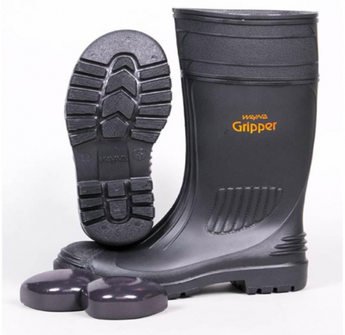 WAYNE DURALIGHT BLACK/BLACK GUMBOOT - SAFEPRO SAFETY PROTECTIVE CLOTHING