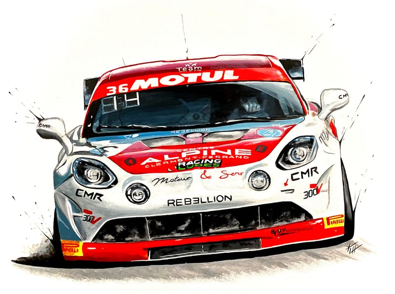 Alpine GT4 - Rudy Servol / Nicolas Prost - CustomRaceArt