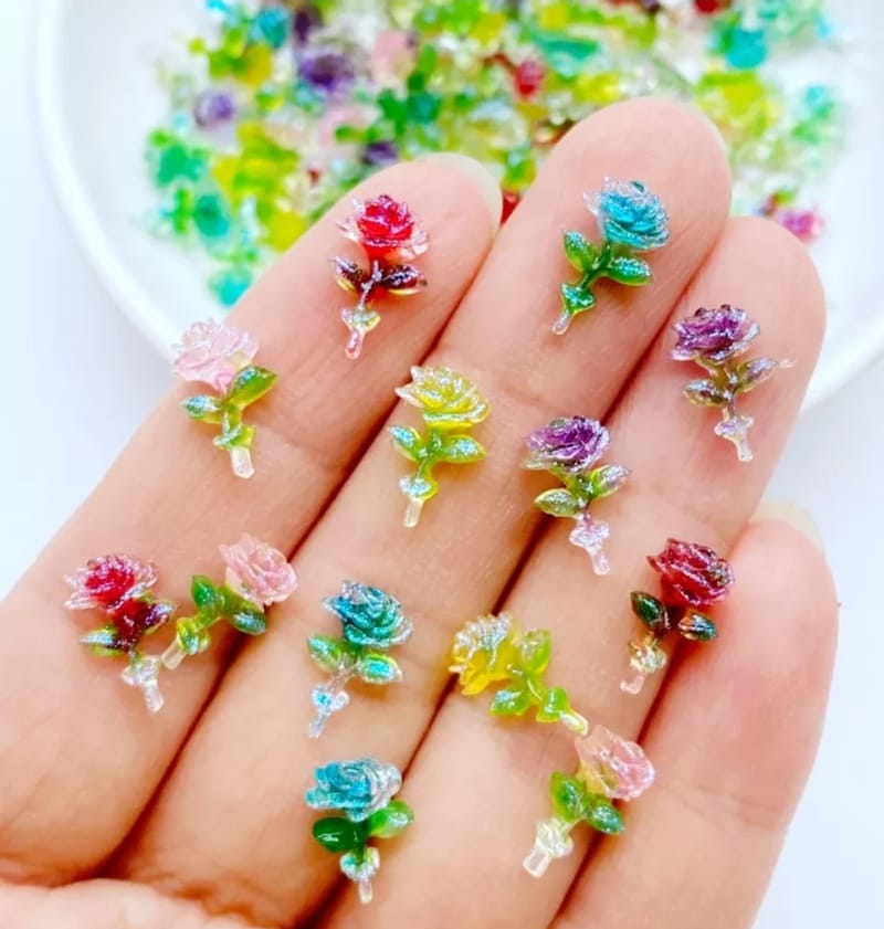 Cute Mini Resin Roses - Blingtastic