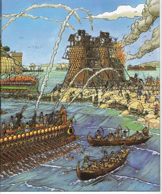 Le Siège de Tyr -332 - Hist-europe.com