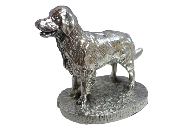 Sterling Silver & Enamel Saturno Duck Statue Miniature - Gold Ro...