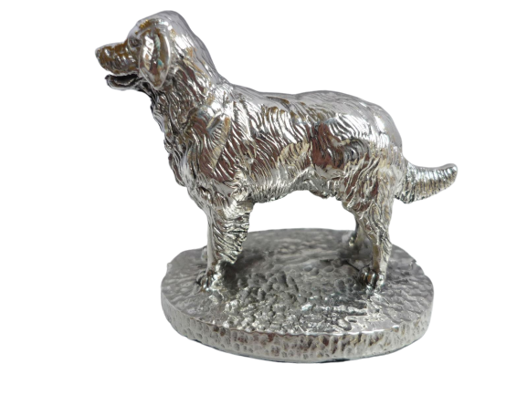 Sterling Silver & Enamel Saturno Duck Statue Miniature - Gold Ro...